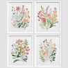 IDEA4WALL Vibrant Wildflower IDEA4WALL Framed Colorful Wildflower Forest Bouquet Wall Art, Set ...